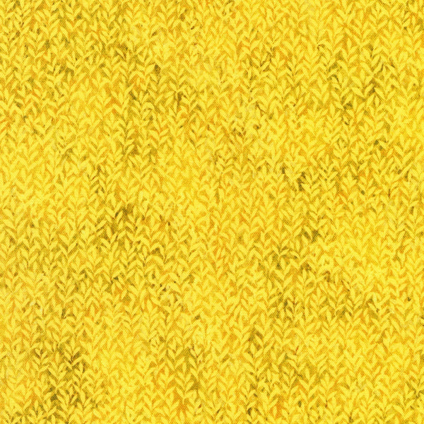 LAST CALL Painterly Trees - Mustard Yellow Blender Fabric, Robert Kauf ...