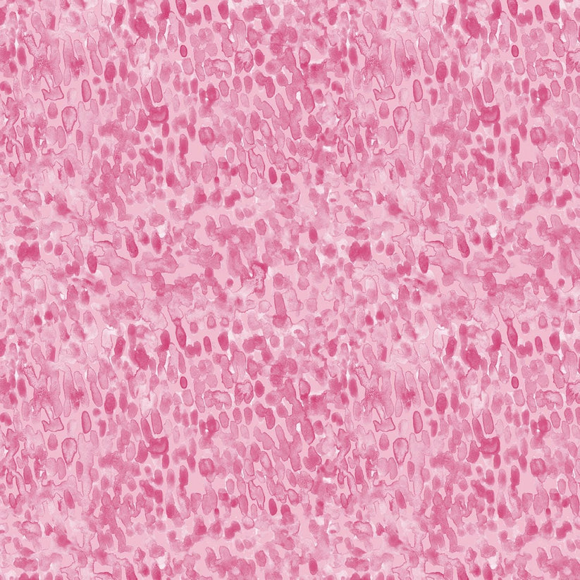 LAST CALL Meadow Melody - Pink Watercolor Texture Fabric, Wilmington P ...